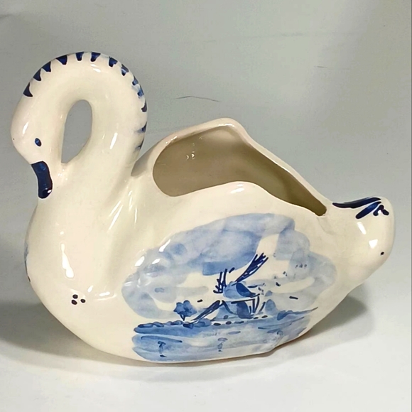 Delft Blue | Accents | Delft Blue Swan Hand Painted Made In Holland ...